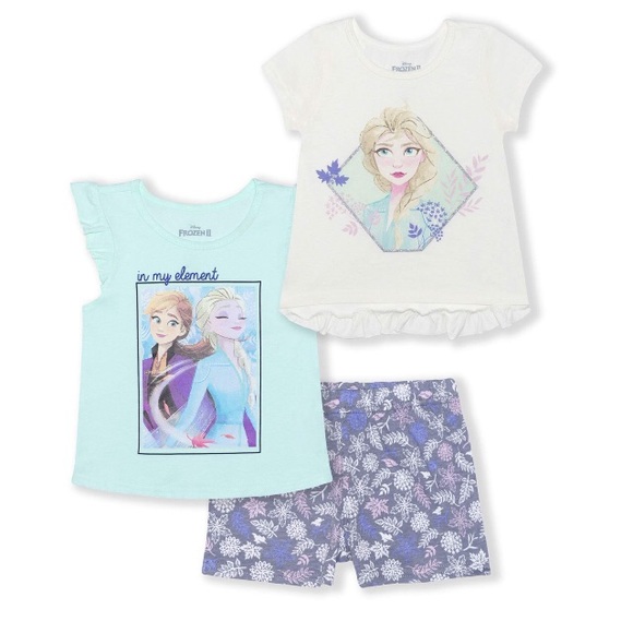 Disney | Matching Sets | Disney Frozen Elsa Anna Cute Shorts Set | Poshmark